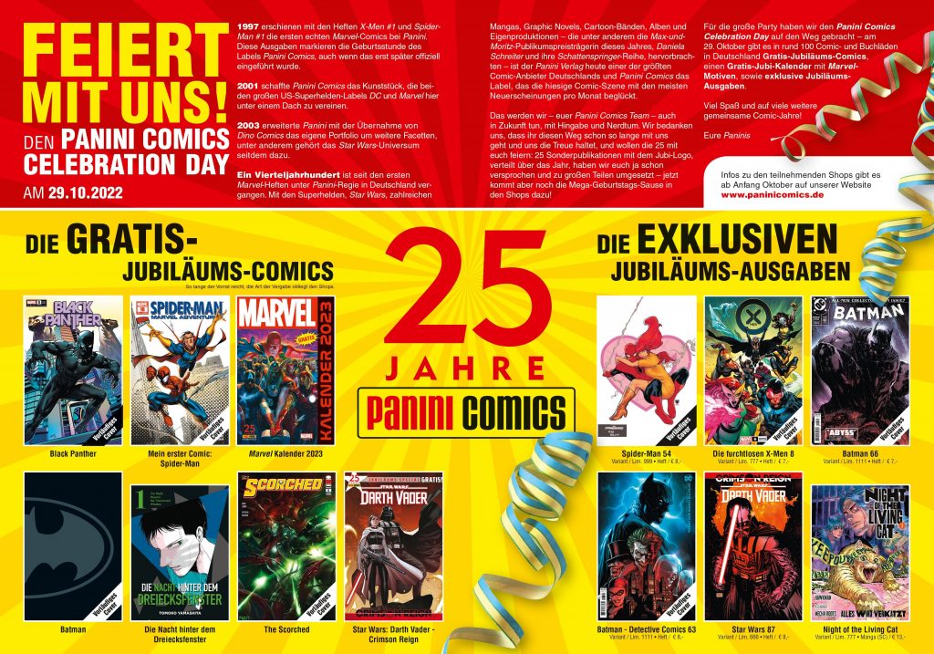 25 Jahre Panini Comics! | Panini Newsroom